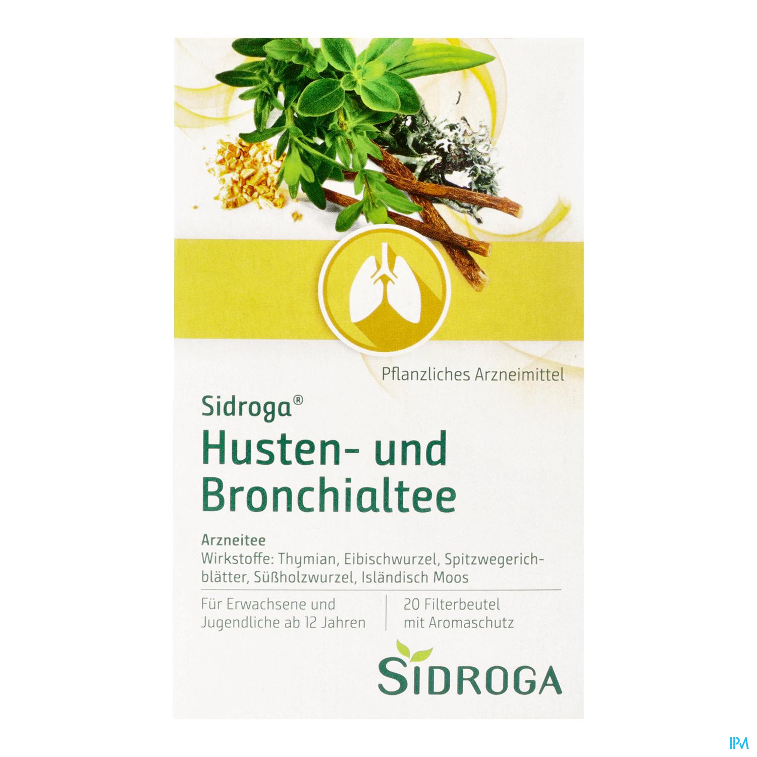 SIDROGA TEE HU+BRONCHIAL 20ST | Deine Apotheke